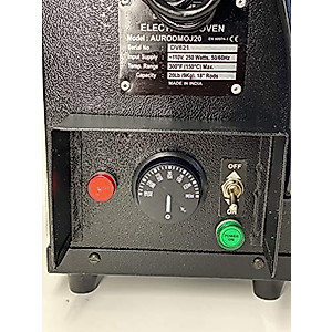 Arc Union High-Quality Lightweight Temperature Controlled 20 lb Dry Stick Welding Electrode Oven - Portable 115V Capacity Thermostat Adjustable 80-300 Degrees Stabilizing Welder Rod Storage, Black