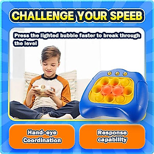 Handheld Game for Kids 6-12，4 Modes Games, A Toy Game Machine That Exercises Reaction Ability and Improves Concentration |Teens Boys & Girls Ages 3-12 Years Old & Up