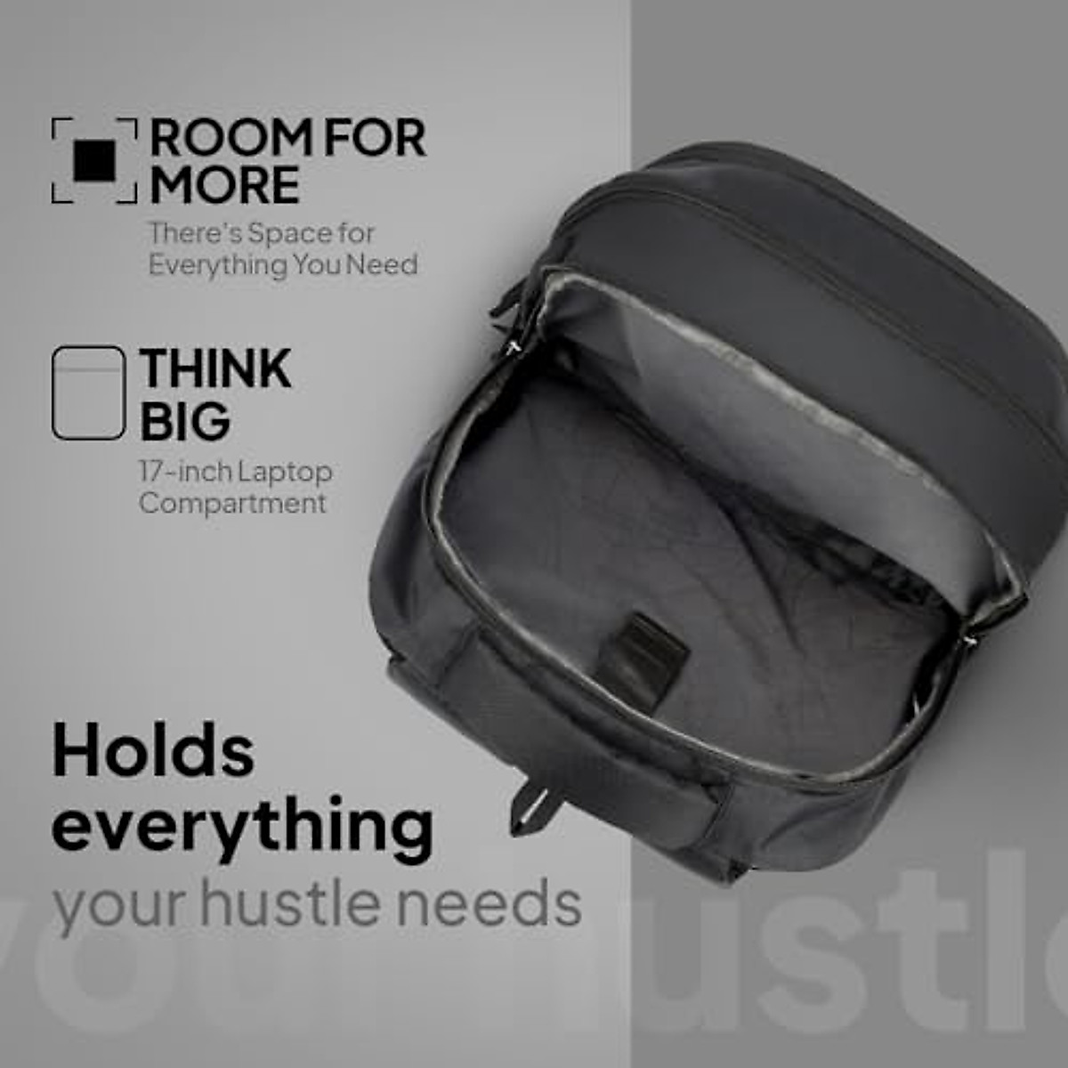 American Tourister VALEX BLACK LAPTOP BACKPACK 28 Ltrs,Volume, LAPTOP COMPARTMENT, BOTTLE POCKET, FRONT ORGANIZER, BLACK, M, laptop bags