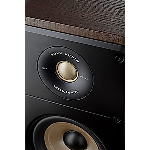 Polk Signature Elite ES10 Surround Loudspeaker - Hi-Res Audio Certified, Dolby Atmos & DTS:X Compatible, 1" Tweeter & 4" Woofer, Power Port Technology for Effortless Bass (Pair, Contemporary Walnut)