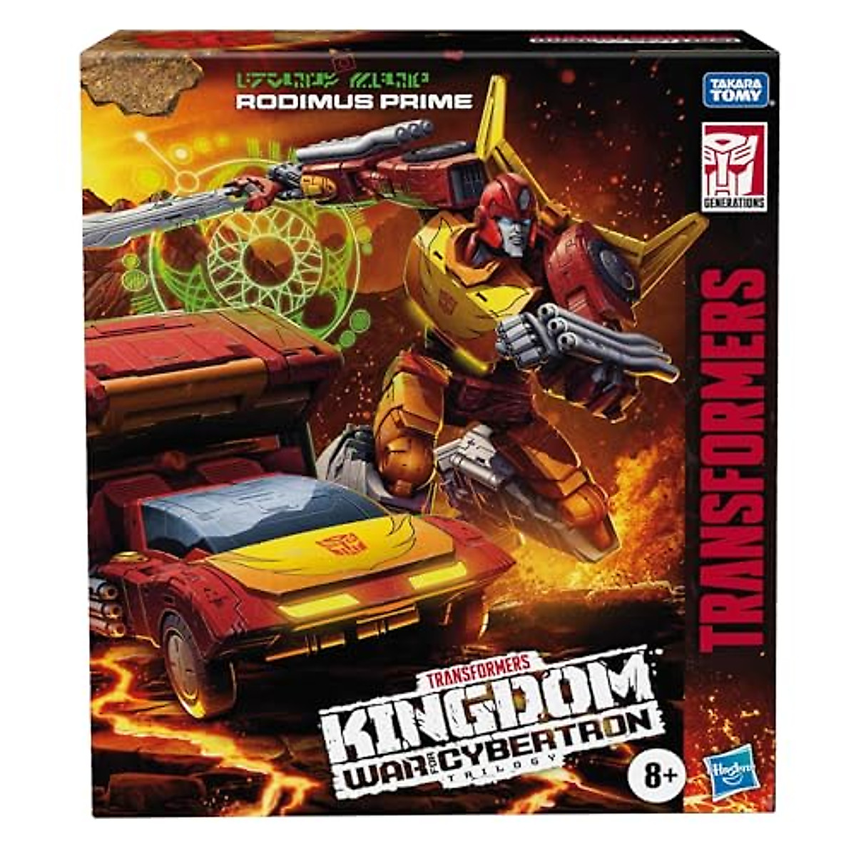Transformers Toys Generations War for Cybertron: Kingdom Commander WFC-K29 Rodimus Prime with Trailer Action Figure, Kids Ages 8 and Up, 7.5-inch