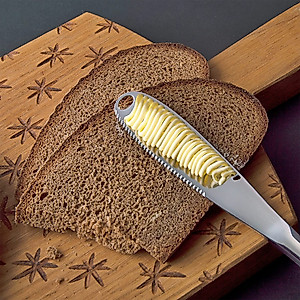 Butter Slicers Easy Spread Butter Knife Spreader Knives with Holes Butter Knives & Picks for Cold Butter Stainless-Steel Butterknife Flatware Table Dinner Knifes for Dessert Steak