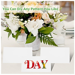 Oungy 400 PCS Place Cards for Table Setting 2 x 3.5 In White Blank Place Cards Table Seating Cards Name Tent Cards Escort Cards Banquet Seat Card for Wedding Table Banquets Dinner Parties