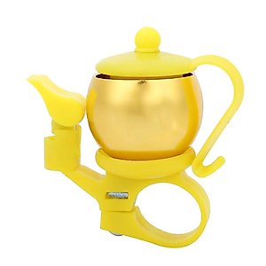 Aluminum Alloy Bells Ultralight Teapot Bike Bells Mountain Handlebar Alarm Bell Bike Accessory (Gold)