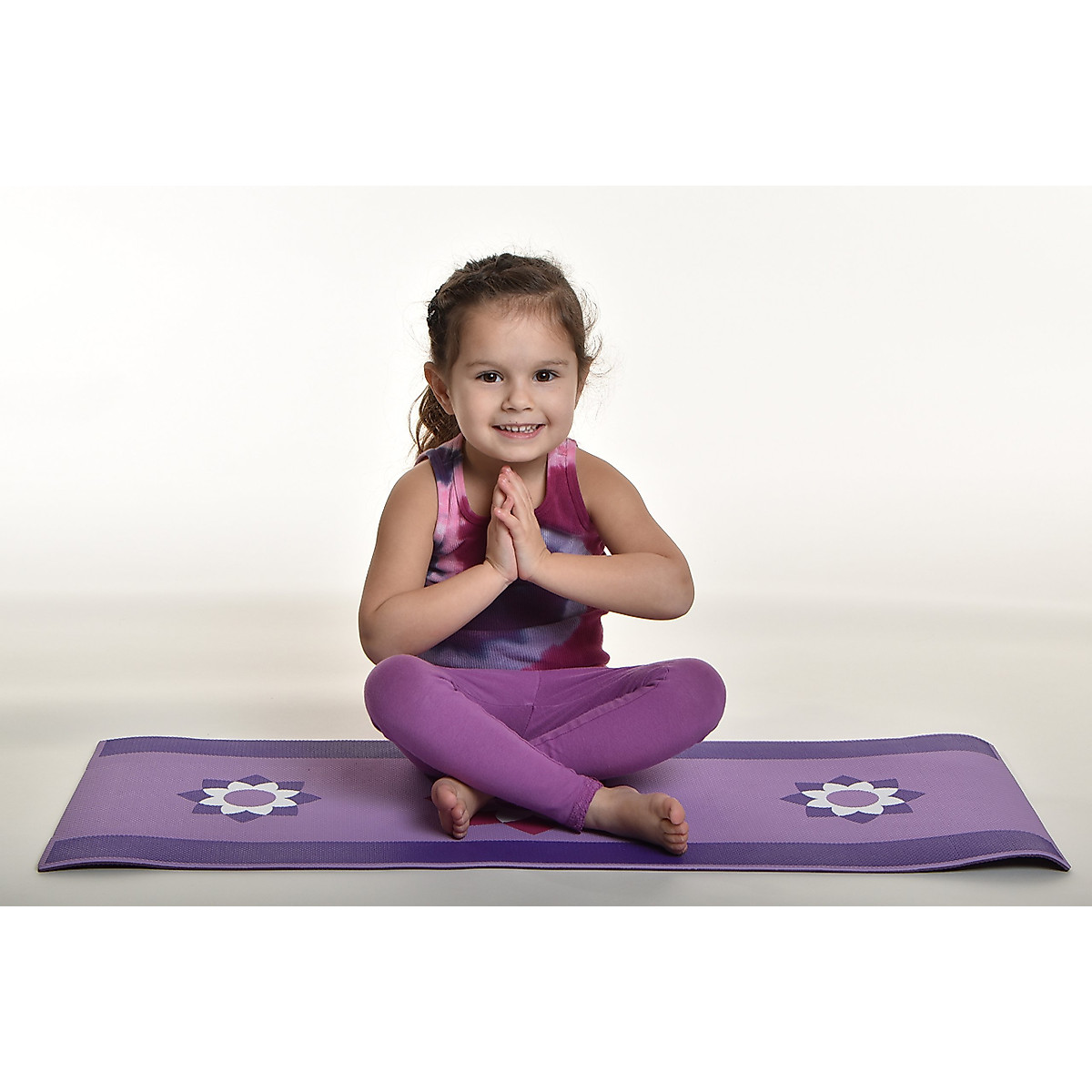 The Little Yoga Exercise Mat Mini Playtime Mat for Babies and Toddlers Non Toxic Non Slip Pretty Lotus Flower Design for Active and Calm Play