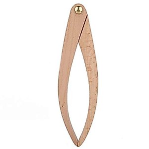 Jeanoko Solid Wood Caliper Positioning Distance Measuring Tool Wooden Pottery Tools for Ceramic Production Measurement(8-inch Wooden Caliper)