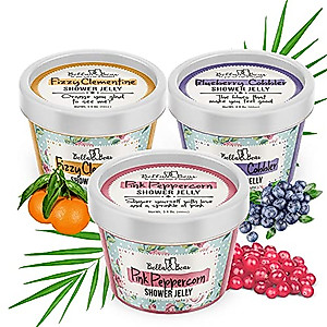 Bella & Bear Tutti Frutti Shower Jellies, cute gifts for teenage girls and tweens, pack of 3 x 3oz