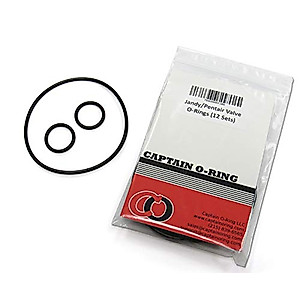 (12 Sets, 36 Pcs) Replacement Valve Cover & Shaft O-Rings for Jandy NeverLube/Pentair Valves (Part Numbers O-515-KIT-9, 1132/51016200 and R0487100/192039/O-158) and Hayward PSV valves (P/N: PSXVZ2A)