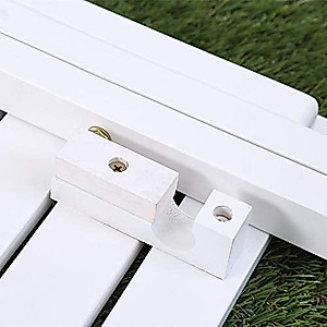 BplusZ Patio Outdoor Rocking Chair Set 3 Piece Furniture Rocker with Small Side Table for Bistro Porch White