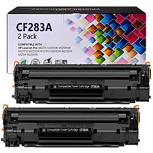 DrPrint CF283A Black Toner Cartridge Replacement for HP 83A 283A, Compatible with HP Laserjet Pro M201n M201dw MFP M125nw M127fw M225dw M125a