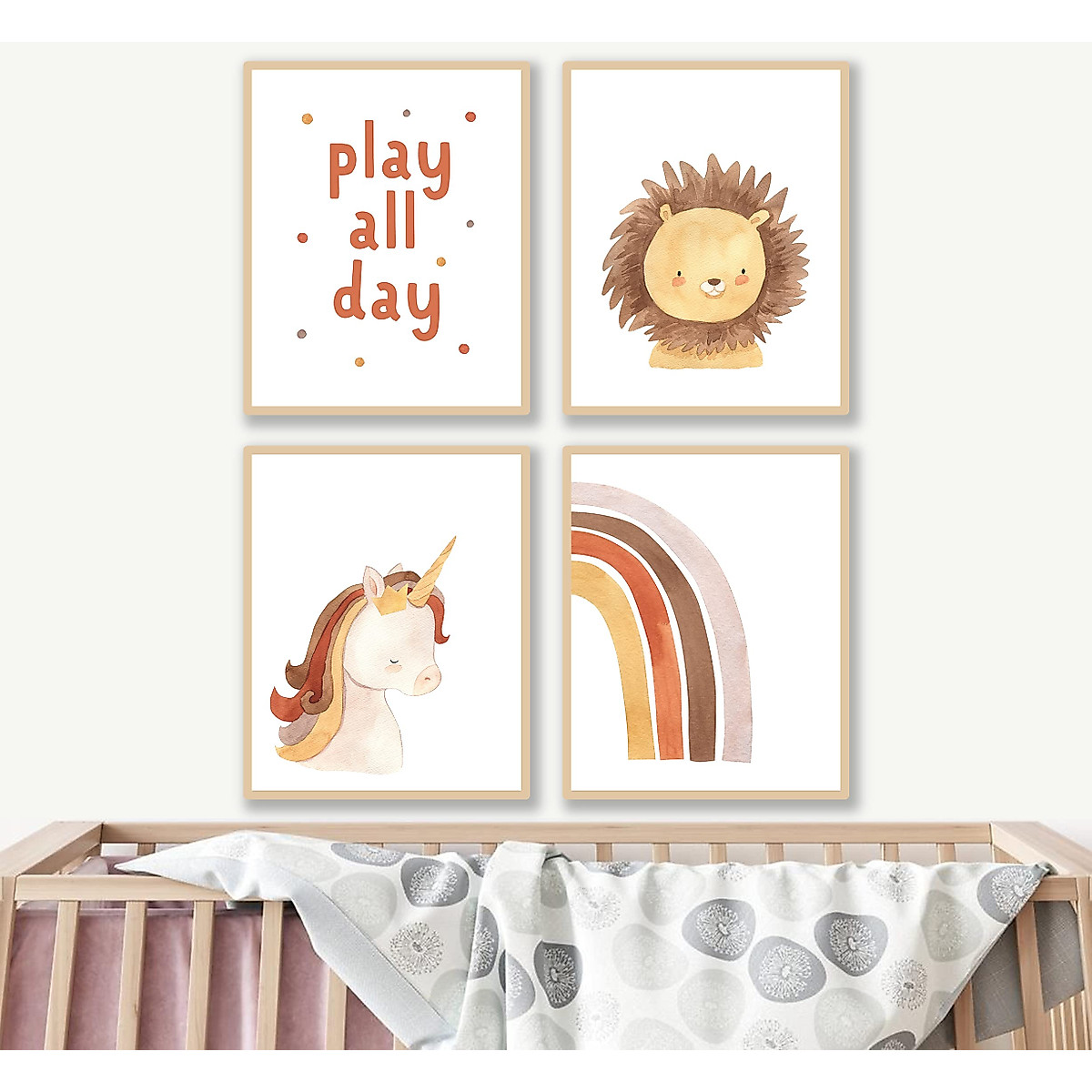 Boho Nursery Decor for Girl - Rainbow Room Decor, Cute Room Decorations, Nursery Wall Decor Girl, Girl Nursery, Pastel Room Decor, Pastel Decor, Neutral Wall Art, Rainbow Nursery Decor, Rainbow Wall Art, Boho Prints, You Are My Sunshine Wall Decor, Hello