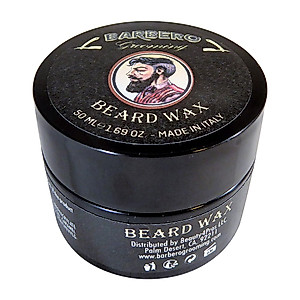 Barbero Grooming Beard Care Kit with Thickening Serum and Wooden Boar Beard Brush