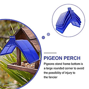 Hemobllo Pigeon Perch Bird Stand- Dove Rest Stands, Lightweight Pigeons Rest Stand Bird Perches, Plastic Heat Resistance Dove Rest Roost Holder1 Set 20Pcs