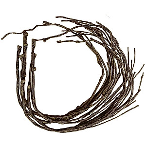 5PCS Artificial Lifelike Curly Willow Branches Decorative Dried Twigs, 25.9 Inches Fake Bendable Sticks Plastic Vines/Stems for DIY Greenery Plants Vases Home Office Party Decoration