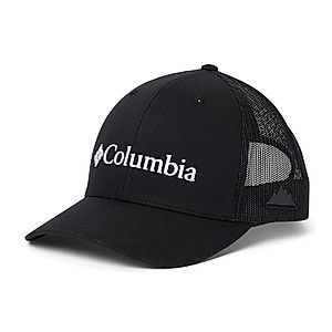 Columbia Men's Mesh Snap Back Hat, Black/Weld, One Size