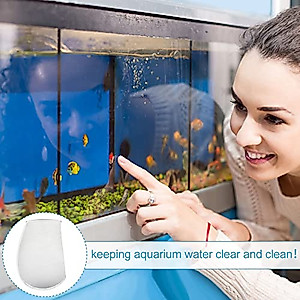 12 Pack 7 Inch Ring Felt Filter Socks 200 μm, Aquarium Felt Filter Bags, Fine Micro Fish Tank Filter, Sump Filter Sock for Saltwater Aquariums, 7 Inch Ring by 14 Inch Long