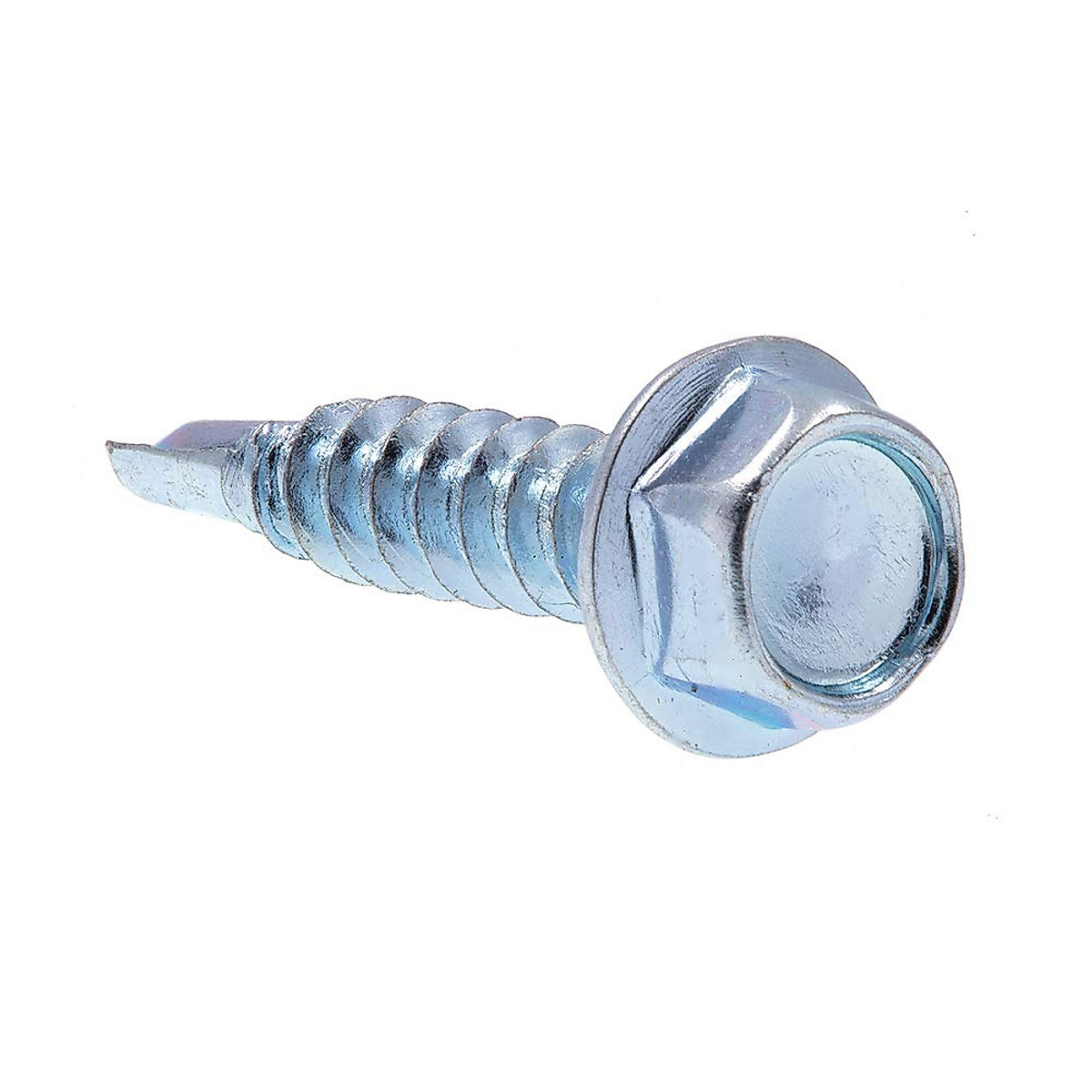 Prime-Line 9032126 Sheet Metal Screw, Self-Drilling, Indented Hex Washer Head, #8 X 3/4 in, Zinc Plated Steel, Pack of 75