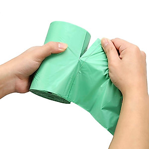 30 Count Biodegradable Trash Bags - BPI Certified 6 Gallon Trash Bags - Heavy Duty Compostable Trash Bags for Kitchen and Bathroom - Unscented Trash Bags 6 Gallon for Yard, Food, and Animal Waste