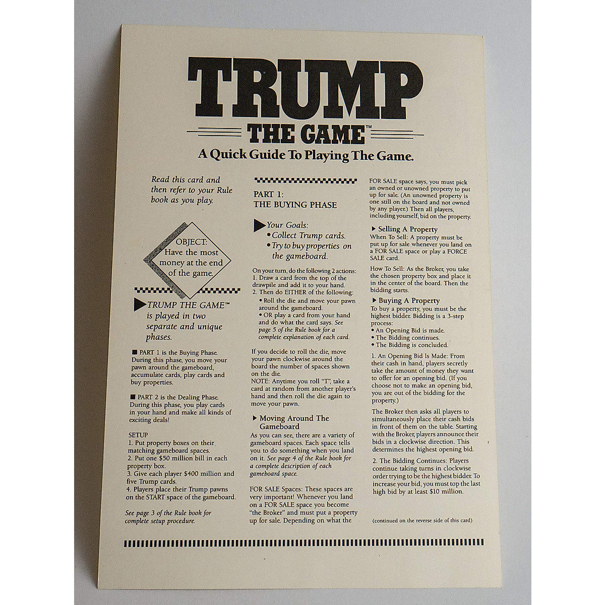 Trump the Game