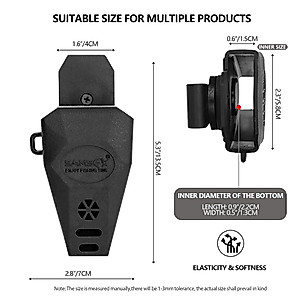 SAMSFX Aluminum Fishing Pliers Hook Remover Braid Line Cutter with Coiled Lanyard, Fly Fishing Knot Tying Tool & Retractors (Gray Handle, Split Ring Nose)