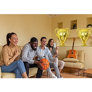 3 Pcs champion Aluminum Foil Balloon for Sport Basketball Football Sport Birthday Party Supplies