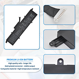 HXPK C41N1908 Laptop Battery for Asus ROG Zephyrus G14 GA401II GA401IV GA401IH GA401IU Series Notebook C41PQ05 GA401II-BM026T GA401II-HE003T GA401IV-BR9N6 GA401IV-HE003T GA401IH-BM007 GA401IU-BM201T