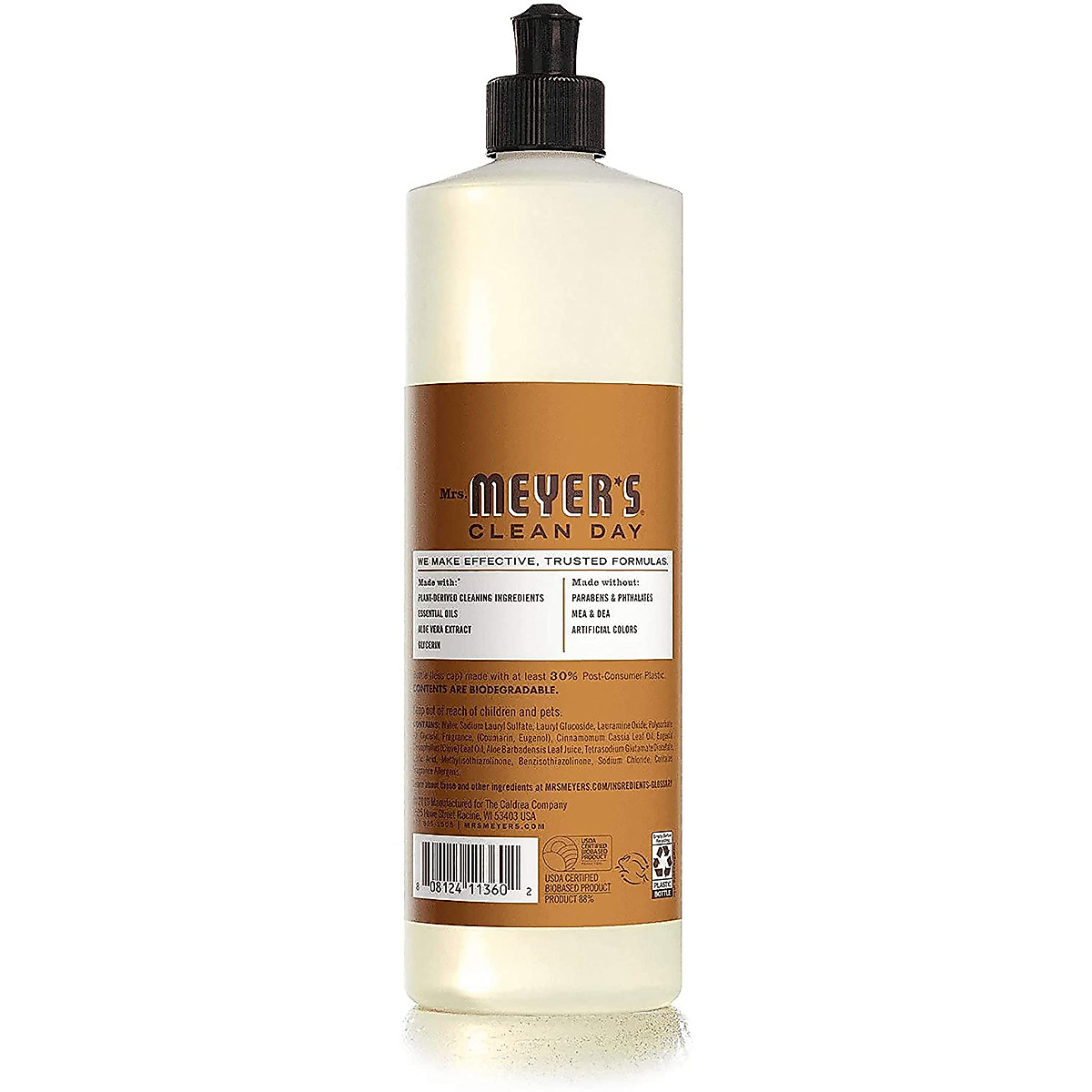 Mrs. Meyer’s Liquid Dish Soap, Acorn Spice Scent, 12 FL OZ Bottle (Pack of 2)