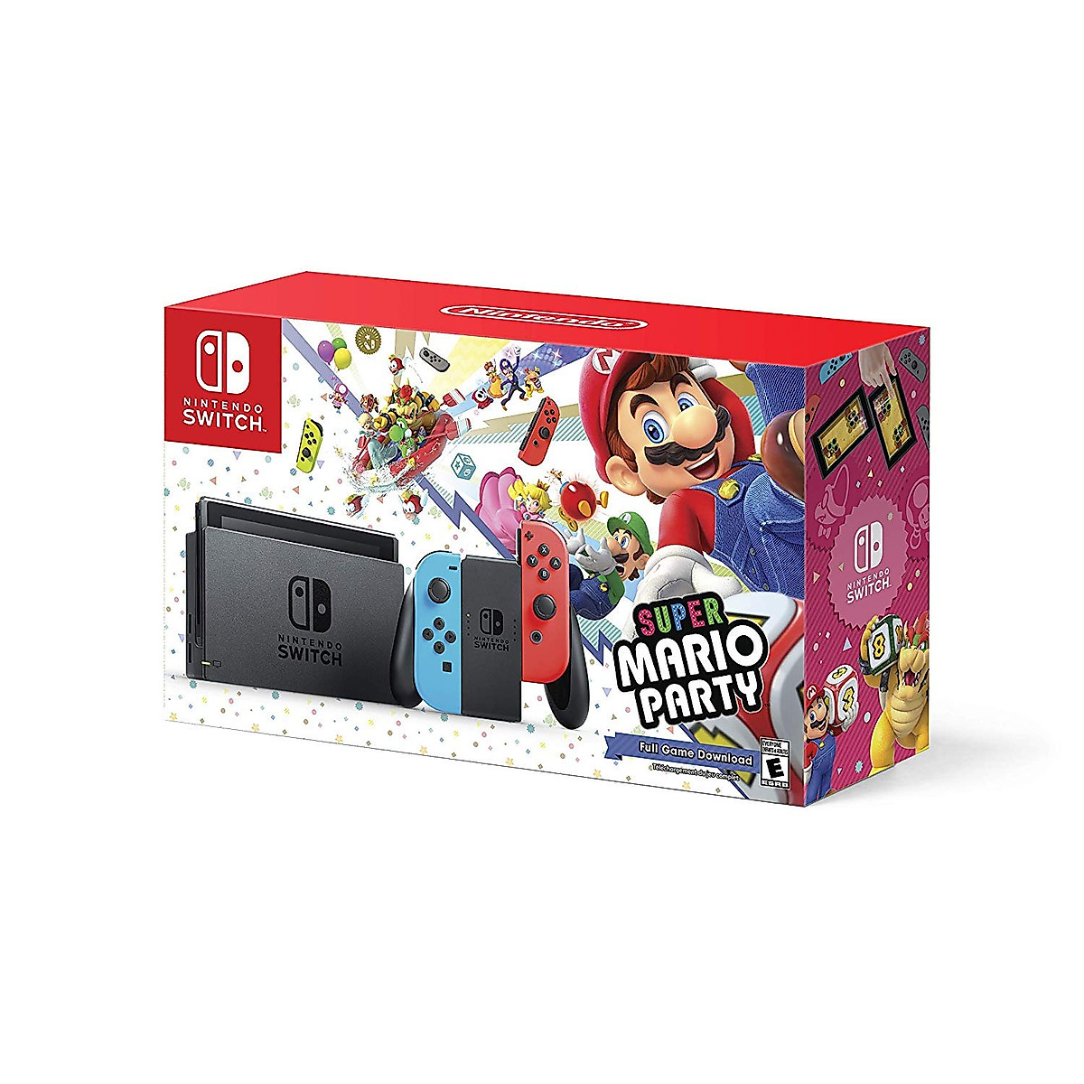 Nintendo Switch w/ Super Mario Party (Full Game Download) - Bundle Edition