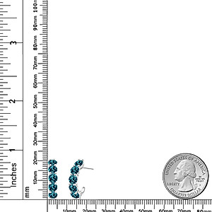 Gem Stone King 18K Gold Plated Sterling Silver Gemstone Birthstone Open Hoops | Round 4MM | Open Earrings For Women