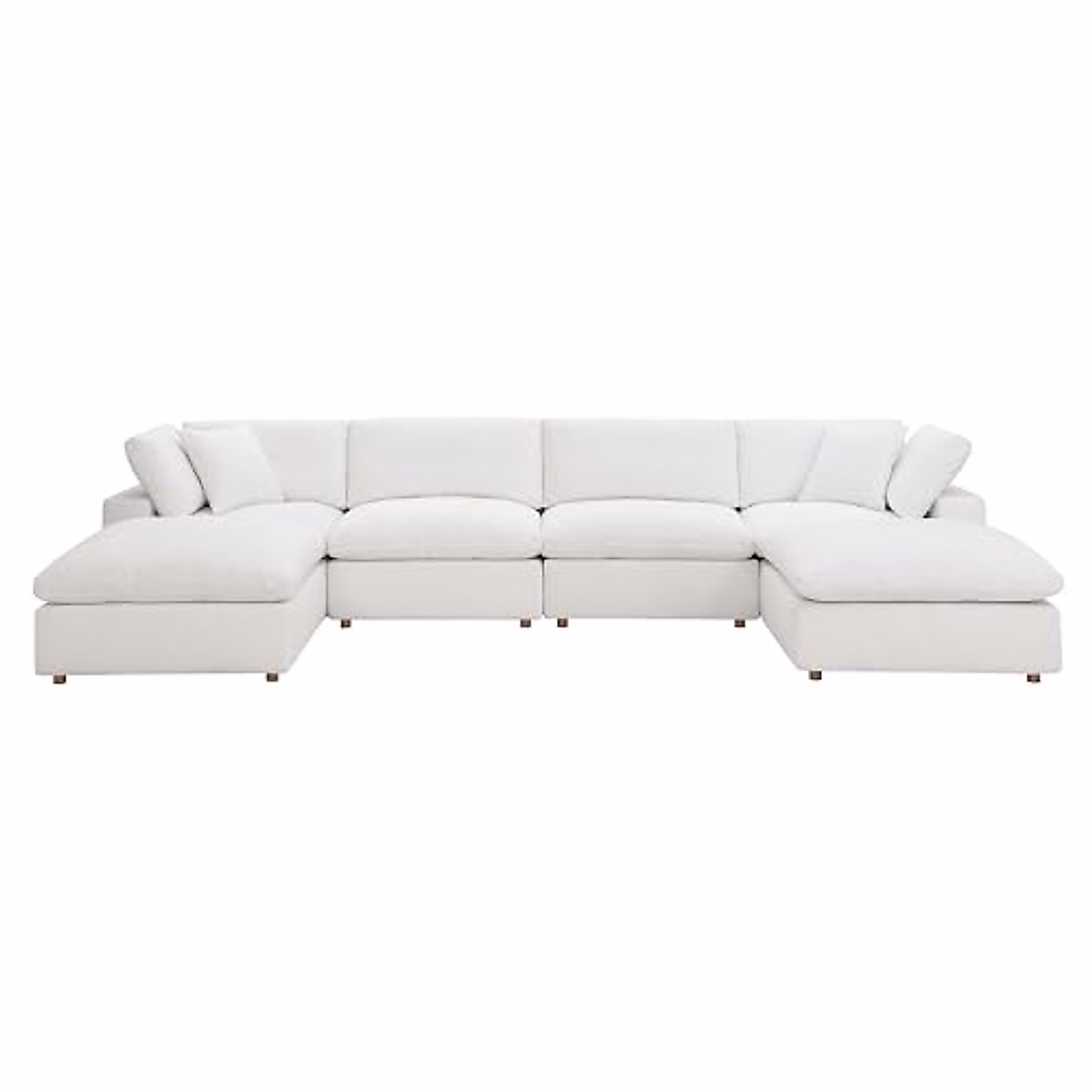 Modway Commix Down-Filled Overstuffed Upholstered 6-Piece Sectional Sofa