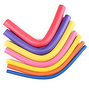 MY LIKE 20-pack 9.5" Twist-Flex Soft Bendy Foam Hair Roller Flexible Curing Rods-Hair Curlers For Long,Medium and Short Hair（Diameter 0.8cm）