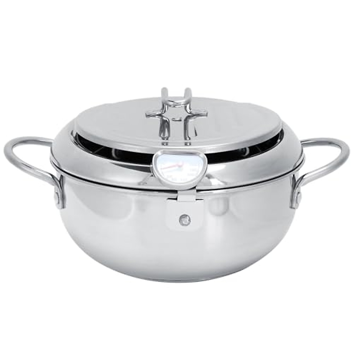 Japanese Tempura Fryer Pot, 201 Stainless Steel 28cm Multifunctional Easy Japanese Fryer Pot for French Fries