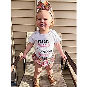 Newborn Baby Girl Romper Jumpsuit Bodysuit +Pants Shorts+Headband Outfit Set
