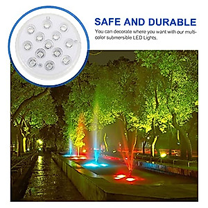 HANABASS 1 Set Suction Vase with Cup Remote Base Lamp White Fish Garden Pool Driving Underwater Ornament Tank Remoter Submersible Aquarium Light Pond Bathtub Lights Fountain for