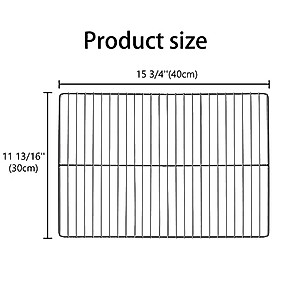 LANEJOY BBQ Grill Grates Replacement, Stainless Steel Barbecue Wire Mesh, Multifunction Cooking Grate for Outdoor Grill 2 Pack （15 3/4''*11 13/16''）