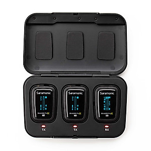 Saramonic Blink 500 Pro X B2 2-Person Wireless 2.4GHz Clip-On Microphone System with Lavaliers for Cameras, Mobile & More, Black