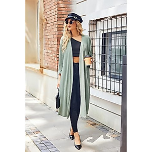 Ekouaer Women's Robes Long Bathrobes Jacquard Knit Spa Shower Robe Fixed Belt Sleepwear with Two Pockets S-3XL