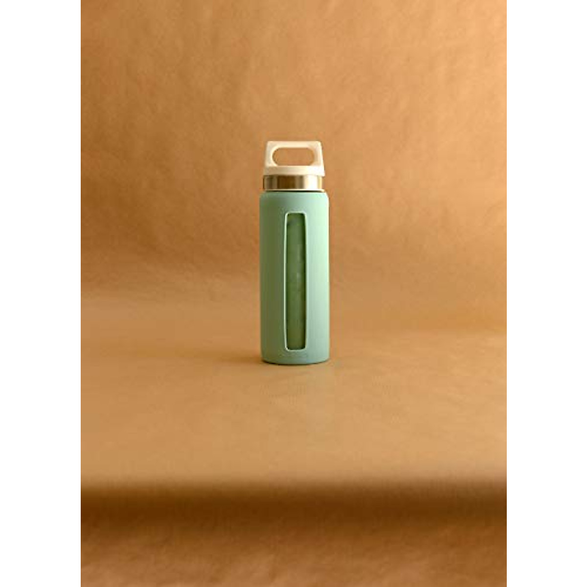 Sigg Glass Water Bottle-Dream Shade-Turquoise Soft Silicon Cover Leakproof-Dishwasher Safe-BPA Free-Broscilate Glass-22 Oz, 0.65