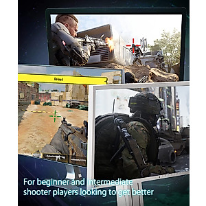 Reusable Transparent Aim Sight Assist Decals - FastScope TV or Monitor Decal for FPS Video Games for PC, Switch, Xbox & Playstation (22pcs in 3 Colors 7 Designs)