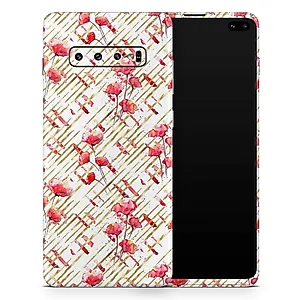 DesignSkinz Karamfila Watercolo Poppies V13 Protective Vinyl Decal Wrap Skin Cover Compatible with The Samsung Galaxy S20 (Screen Trim & Back Glass Skin)