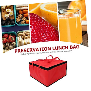 NAMOARLY 1pc Insulation Reusable Shopping Take- Out Insulated Grocery Cooler Car Accessories Pizza Heater Picnic Aluminum Cake Takeaway