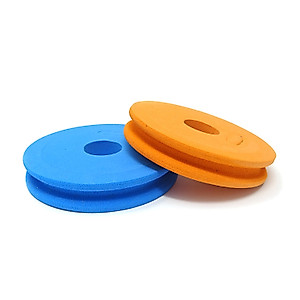 Honbay 20PCS 68mm/2.68inch Round Fishing Line Foam Spools, Fishing Line Fishing Rigs & Hooks Foam Boards, Fishing Line Storage Holder, Fishing Winding Boards - Random Colors