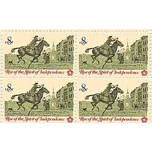 Rise of the Spirit of Independence #3 Set of 4 x 8 Cent US Postage Stamp 1478