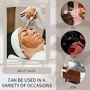 Tatuo 2 Pieces White Cervical Round Pillow Cover for Neck Roll Pillow Cervical Neck Roll Memory Cylinder Round Cushion(Artificial Silk,17 x 4 Inch)