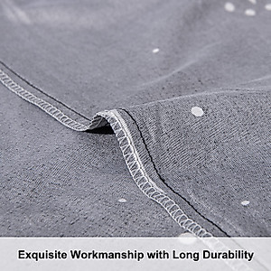 NTBAY Microfiber Queen Duvet Cover Set, 3 Pieces Ultra Soft Constellation Printed Comforter Cover Set with Zipper Closure and Corner Ties, Black