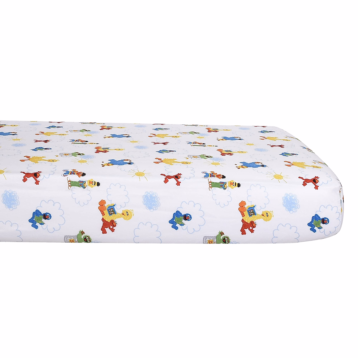 Expressions 3 Piece Toddler Bedding Set Sesame Street Standard Crib Bedding Set, Includes Soft Microfiber Reversible Comforter, Fitted Sheet, Pillowcase for Kids