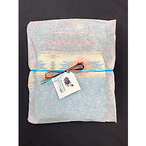 Southwest Black Teal Orange on Cream Ties On Stays Put Kitchen Bathroom Hanging Loop Hand Dish Towel and Set of 2 Square Hot Pad Pot Plate Holders Trivets Hostess Housewarming Gift