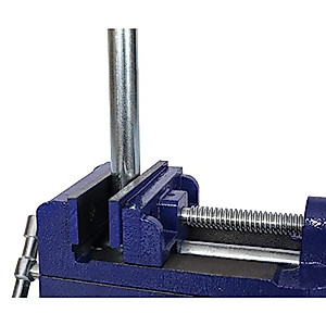 Cross Slide Vise, 4-Inch Drill Press Metal Milling 2 Way X-Y Heavy Benchtop Clamp Machine, for Wood Working, Blue