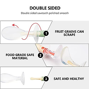 Toddmomy Grapefruit Spoons Half Serrated Citrus Fruit Vintage Dessert Spoons Serrated Spoon Baby Food Tableware for Kitchen