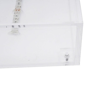 Acrylic Clear Lectern Mobile Acrylic Podium Pulpits Conference Lectern Professional Portable Presentation Podium for Churches,Weddings, Office and School Classrooms (Style C)